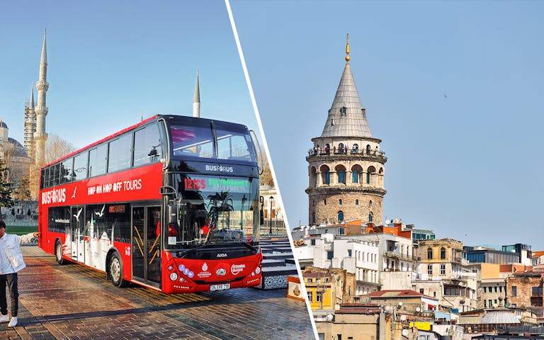 Combo: Istanbul Bus Tour + Galata Tower Tickets