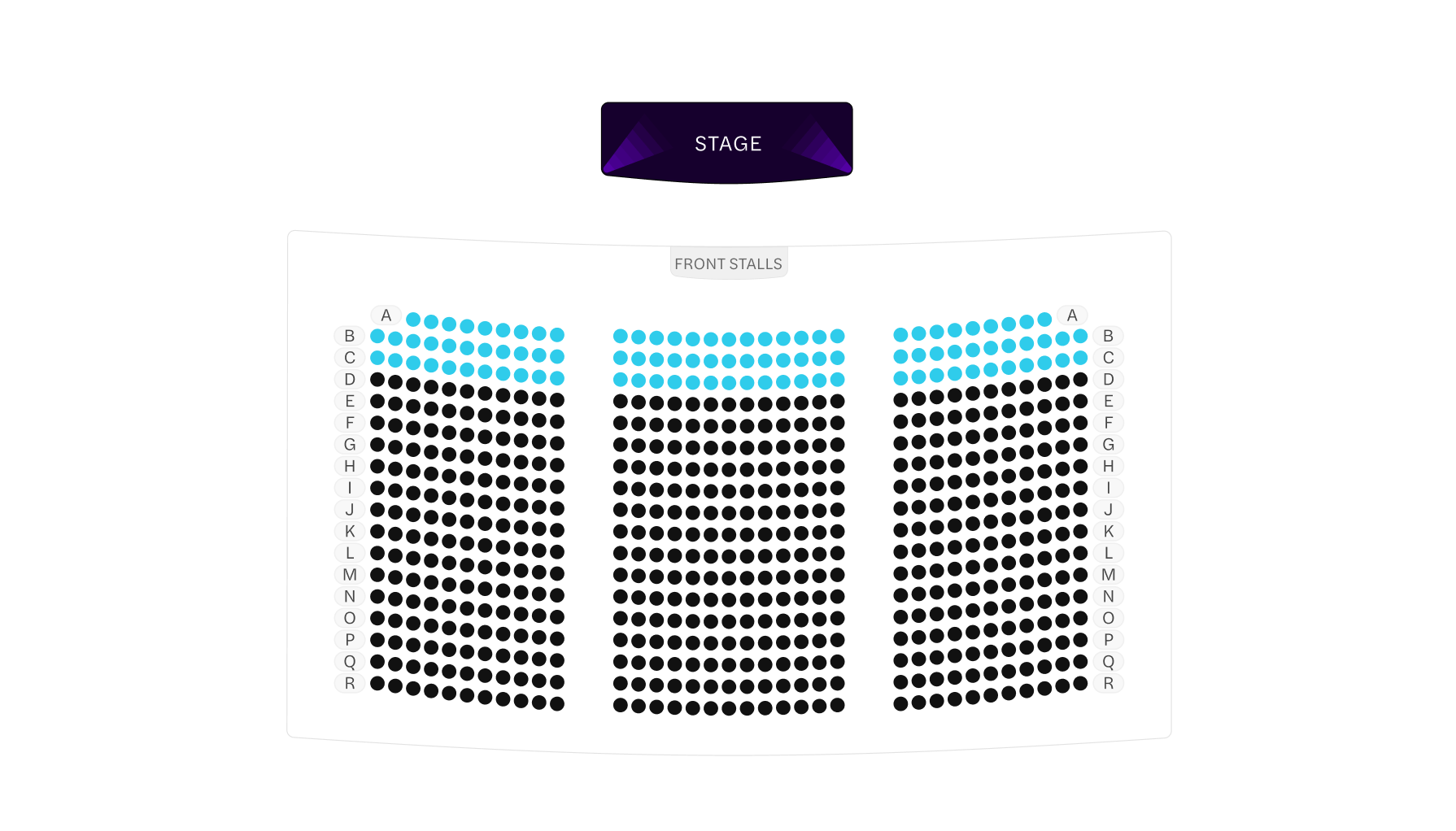 Cliffs Pavilion Theatre Seating Plan | London