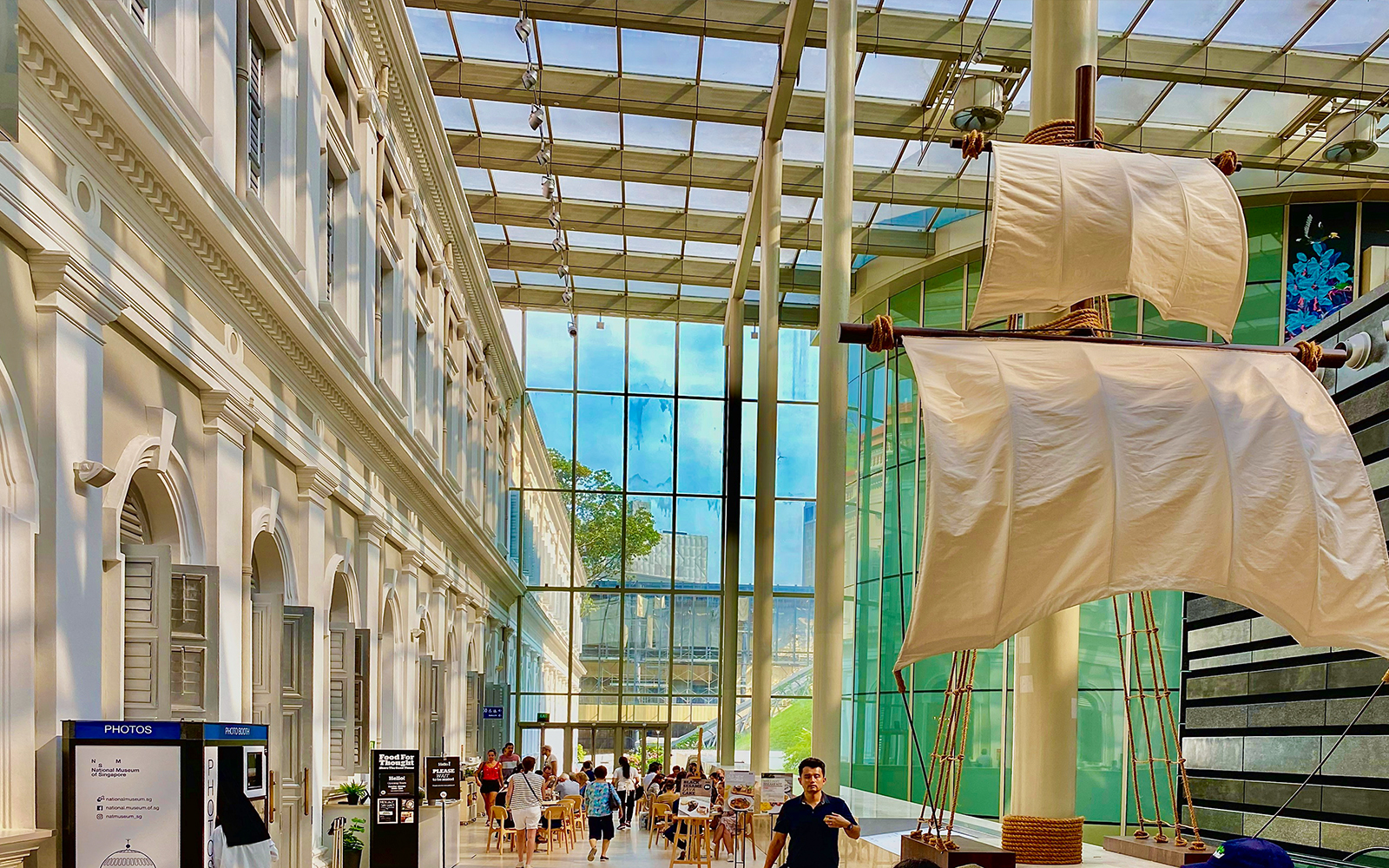 National Museum Of Singapore Glass Atrium Glass Rotunda At The