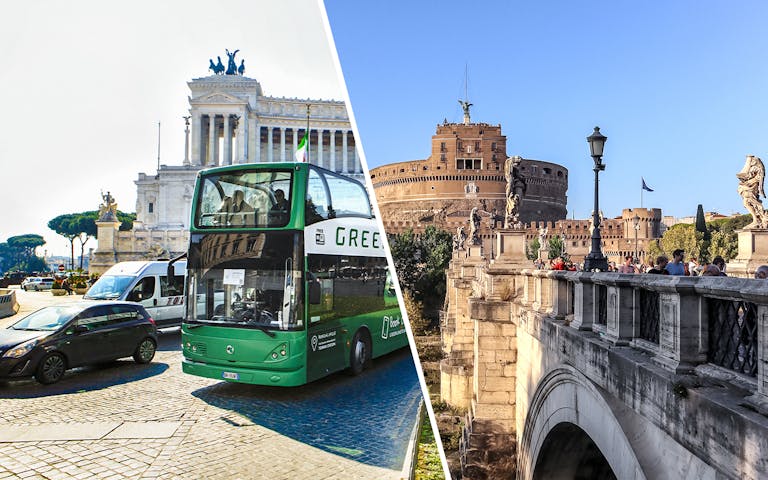 Rome Bus Tour Hop On Hop Off & Castel Sant'Angelo Tickets