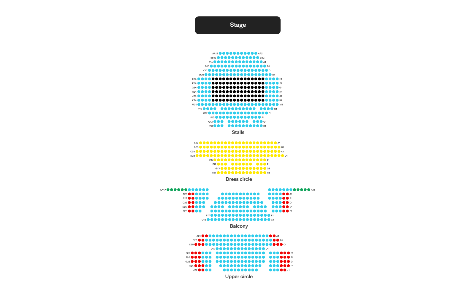 Lyric Theatre Seating Plan | Best Seats, Best Views, Best Prices