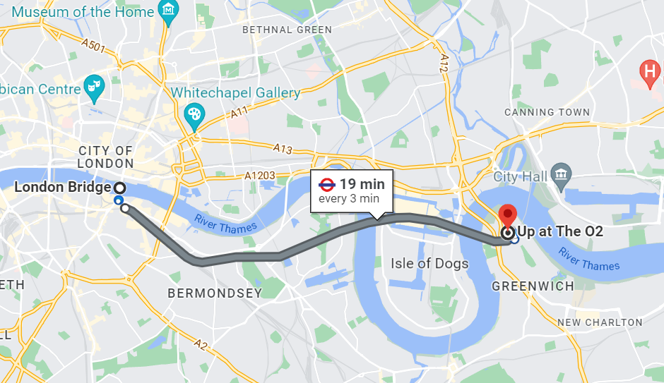 Up at the O2 | Directions, Location, & Tips