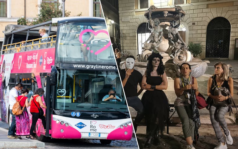 24 Hour Hop-On-Hop-Off Rome Bus Tour With Walking Tour