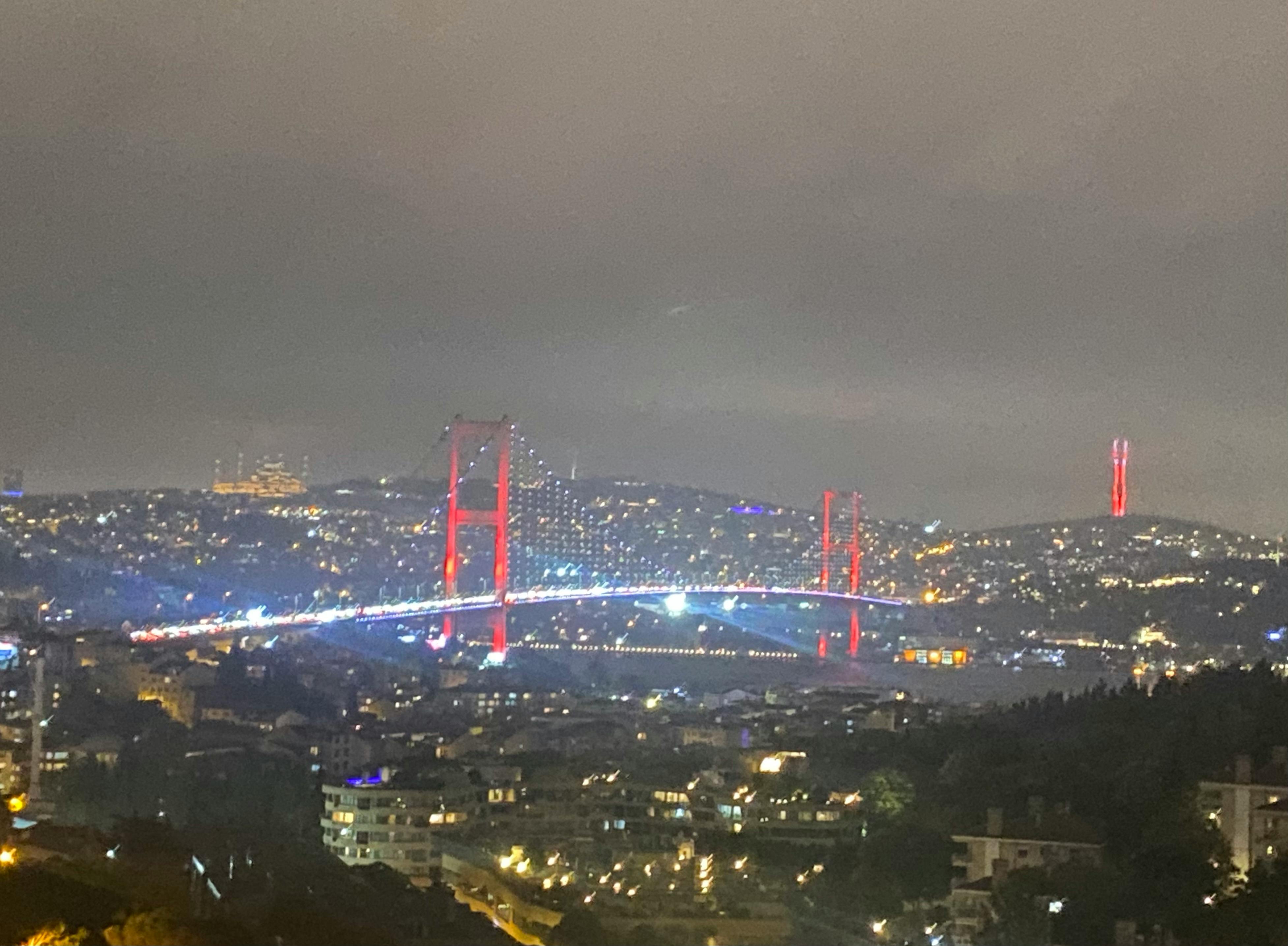 Istanbul Night Bus Tour | Bus Ride Over Bosphorus Strait